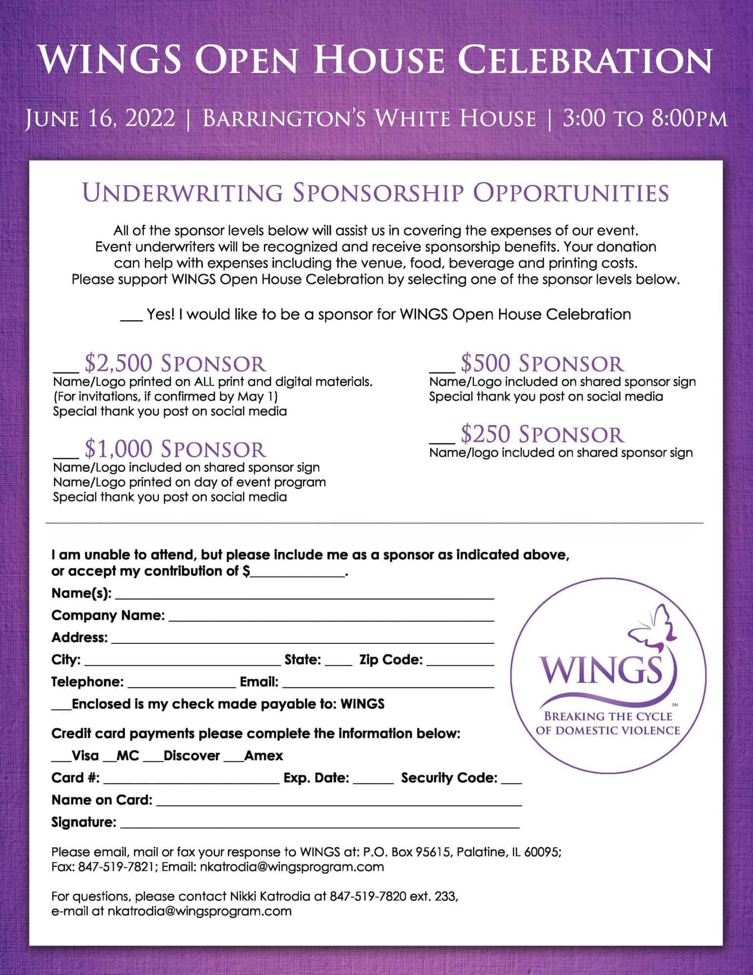 WINGS Open House Celebration | WINGS Program