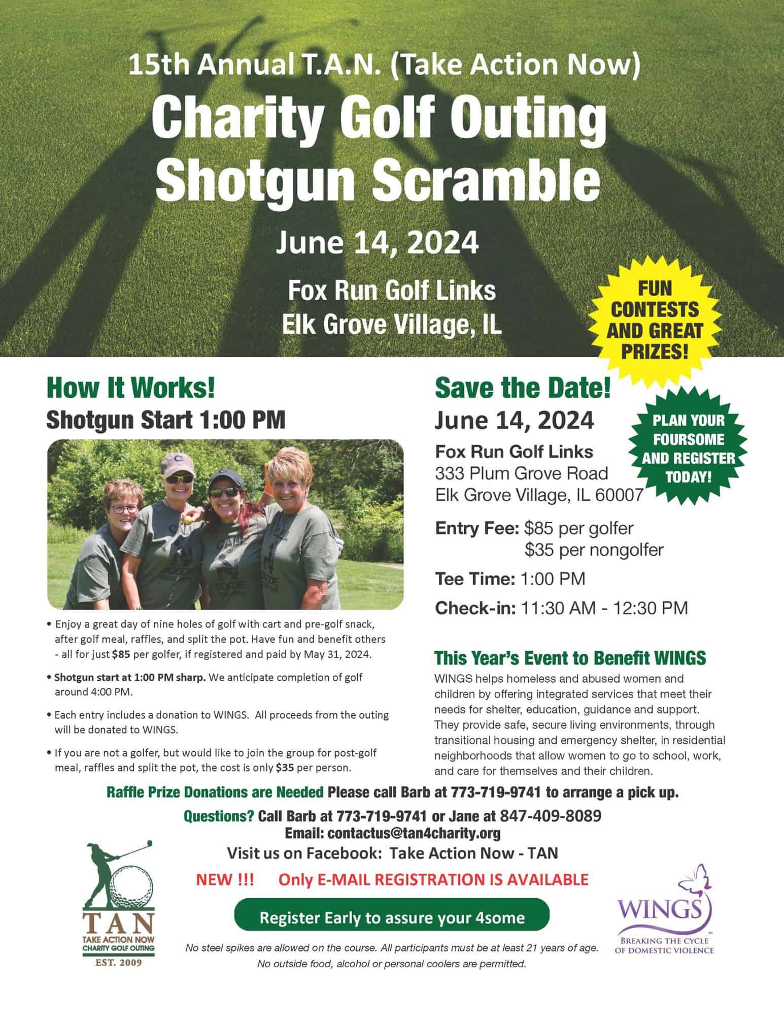 TAN Charity Golf Outing | WINGS Program